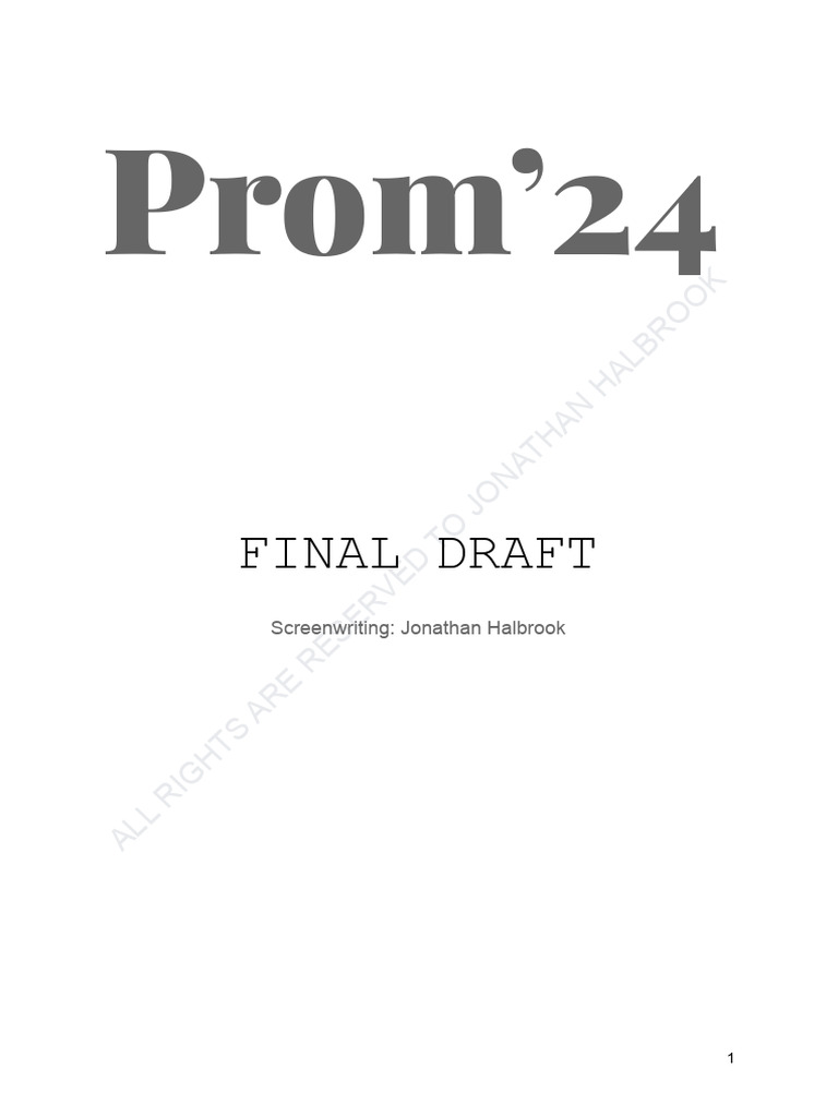 Prom'24 - Roteiro | PDF