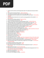 Quiz Questions on the Gospel of John | PDF | Jesus | Gospel Of John