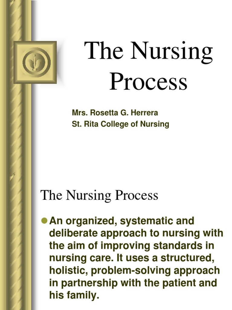 The Nursing Process | PDF | Nursing | Patient