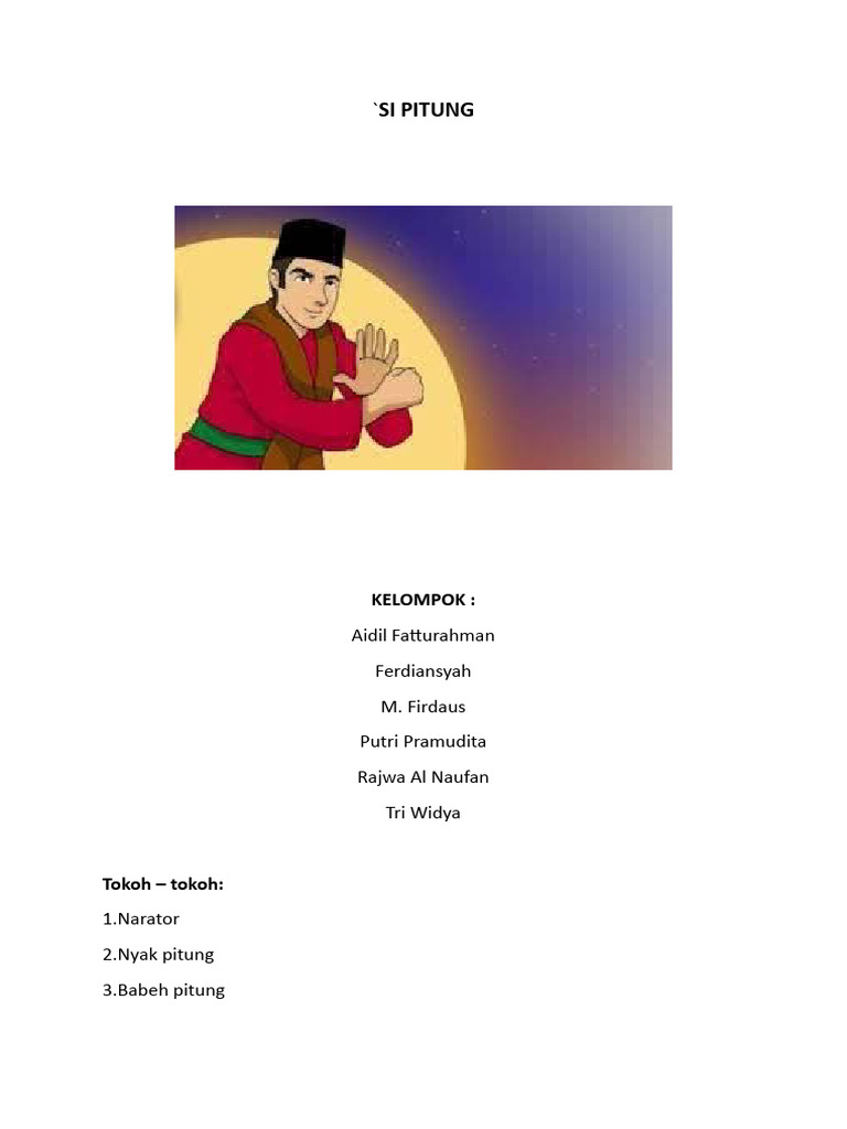 Si Pitoeng | PDF