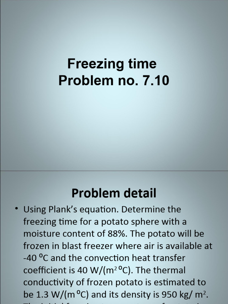 Freezing Time | PDF