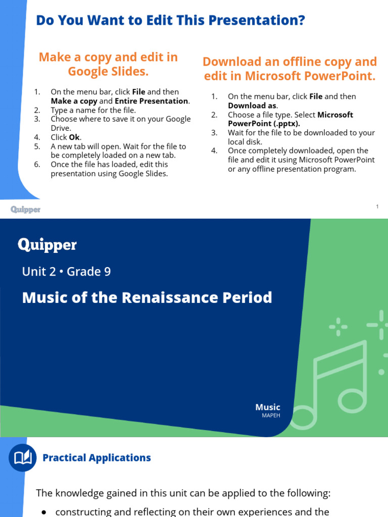 Edit Renaissance Music Presentation Guide | PDF | Mass (Liturgy)