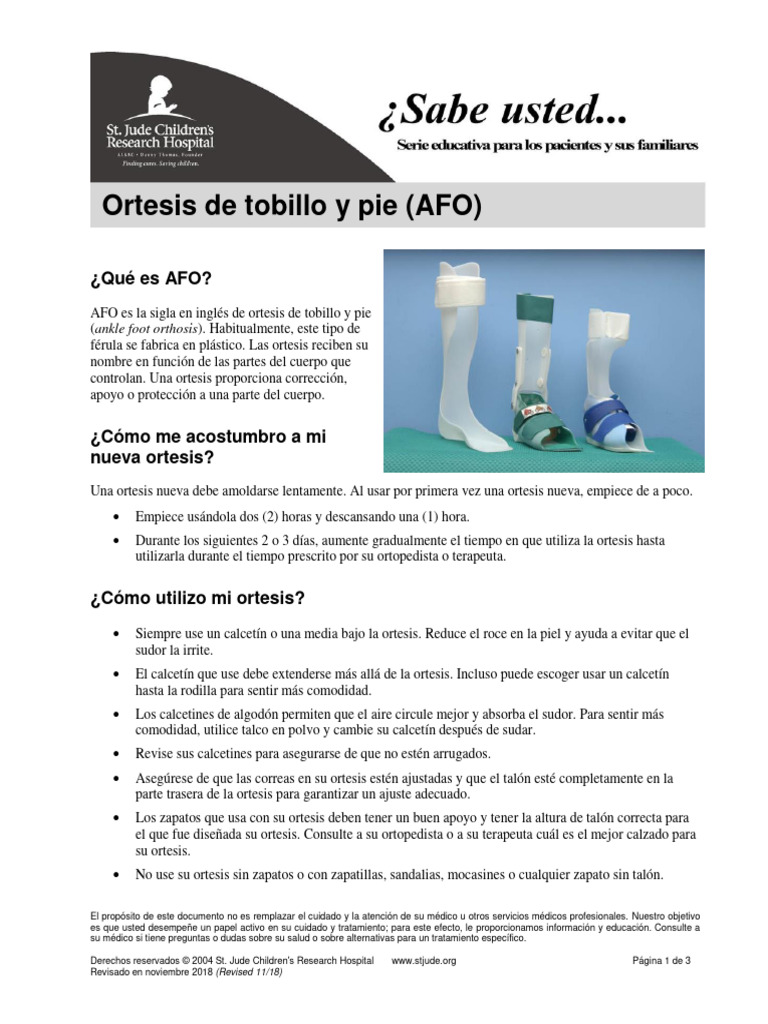Rehab Afo Spa | PDF