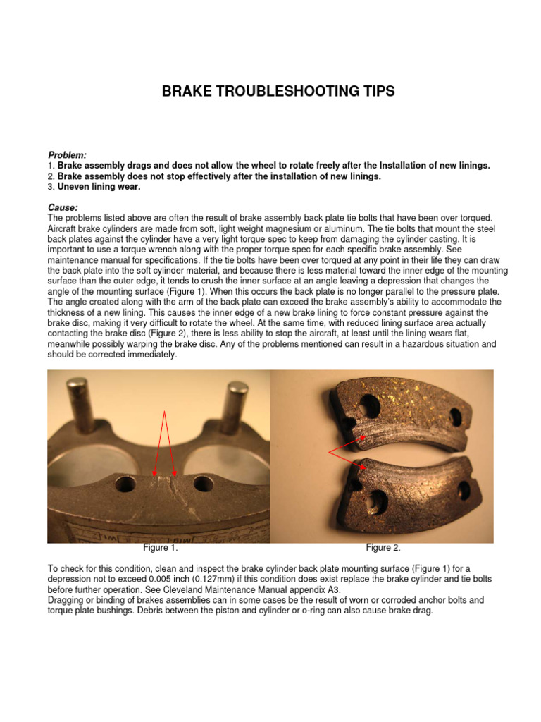 Brake Troubleshooting Tips | PDF | Brake | Vehicle Technology