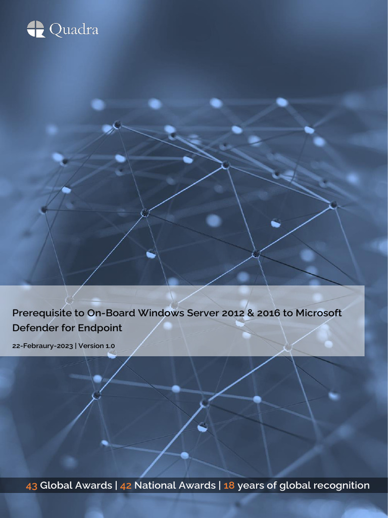 Prerequisites for Defender on Server 2012/2016 | PDF | Windows Registry ...