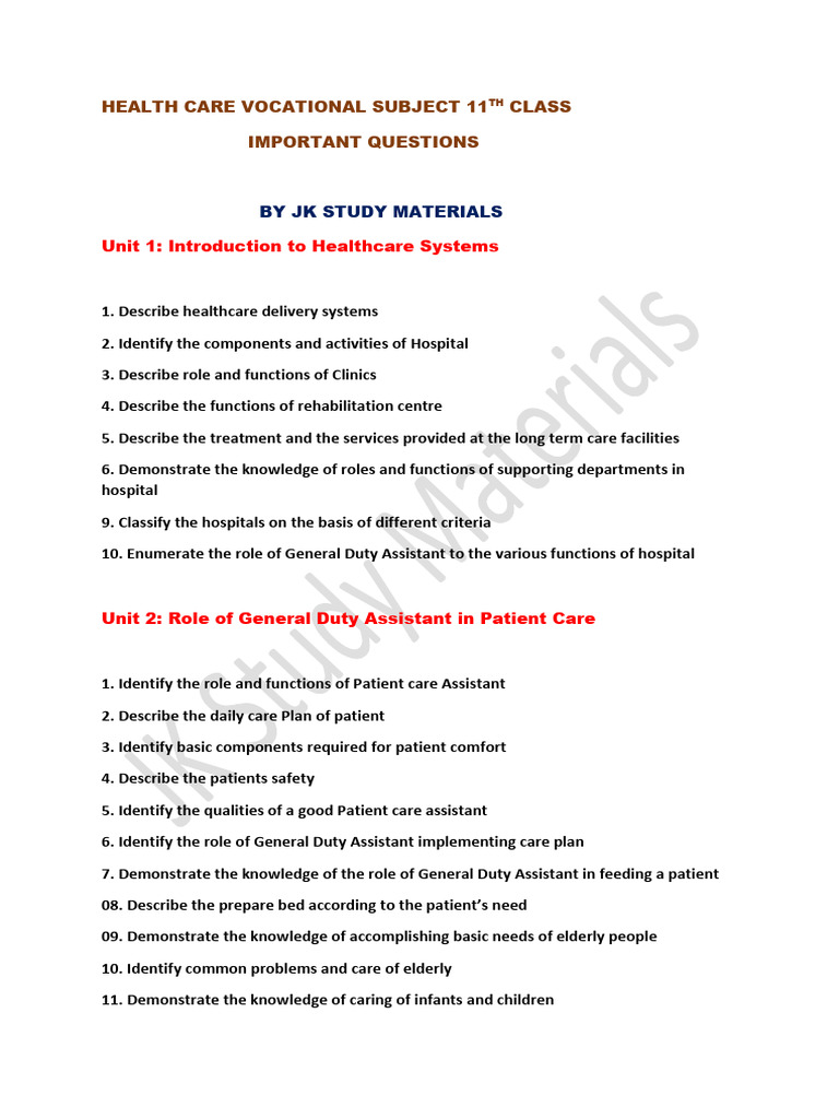 Health Care 11th Class | Download Free PDF | Health Care | First Aid