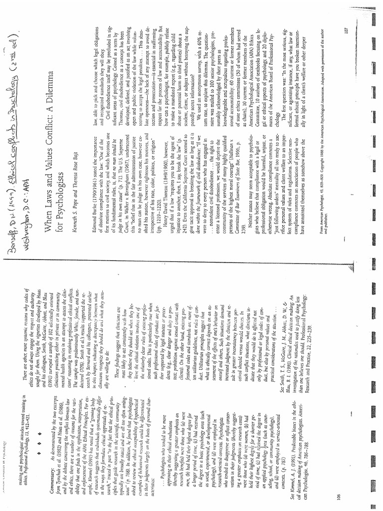 When Laws and Values Conflict | PDF