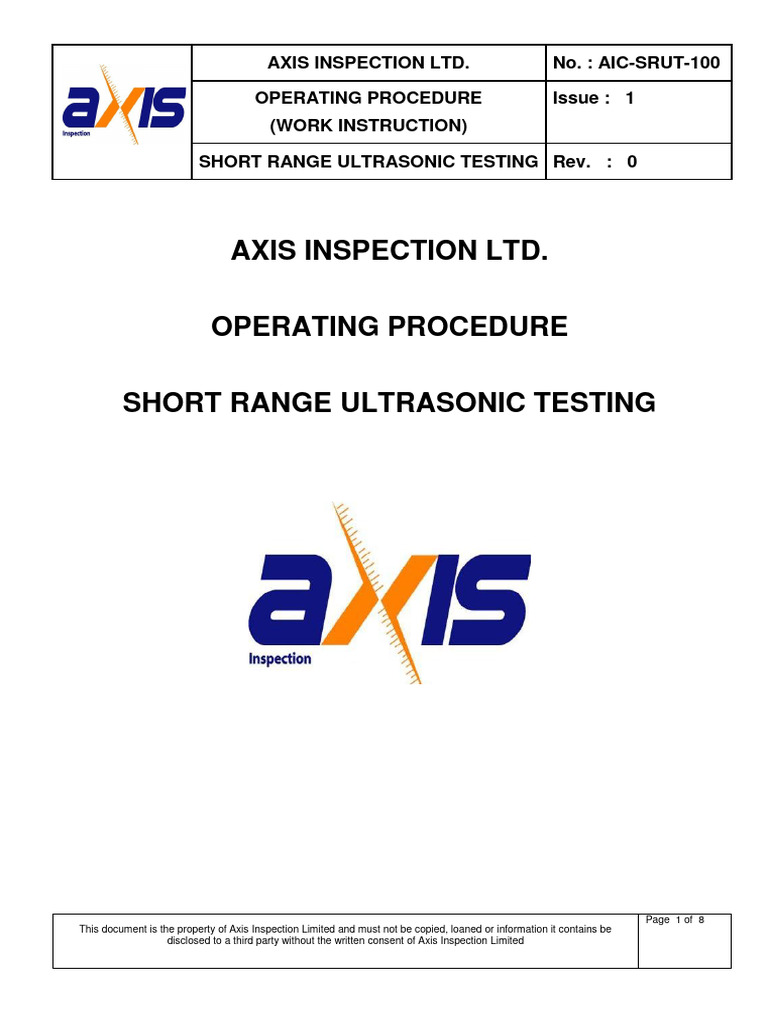 Aic-Srut-100 Srut Procedure | PDF