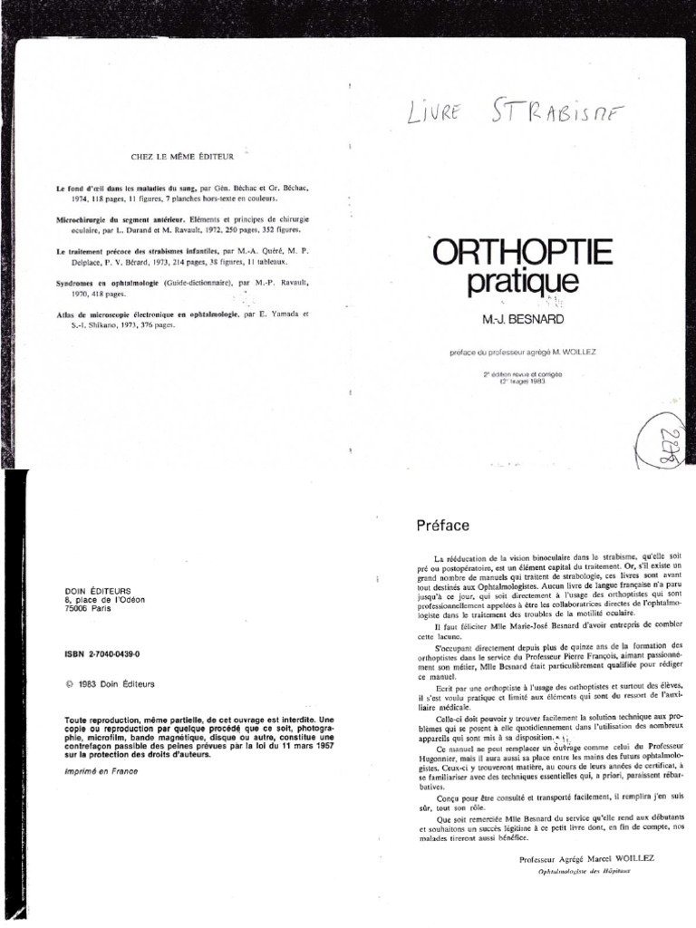Orthoptie Pratique | PDF