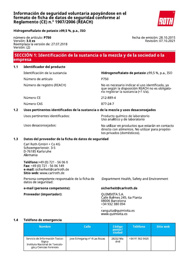 Hojas Del Ftalato | PDF