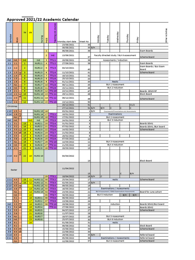 academic calendar | PDF | Academic Term | Schools