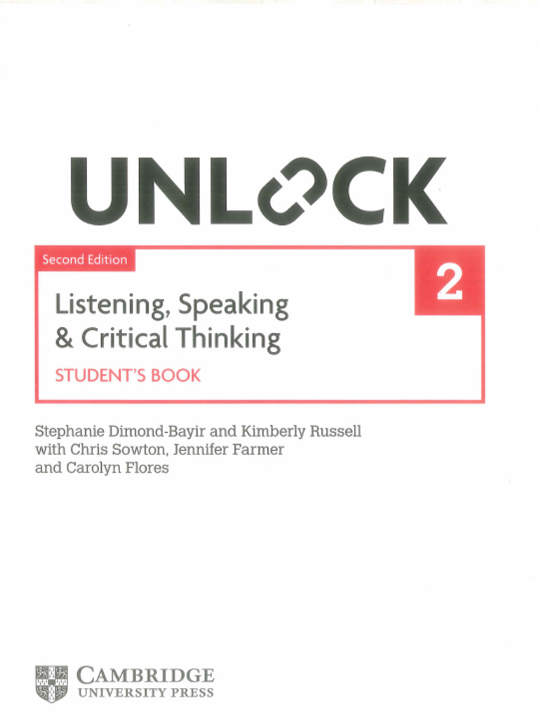 Unlock 2ed 2 Listening and Speaking SB | PDF