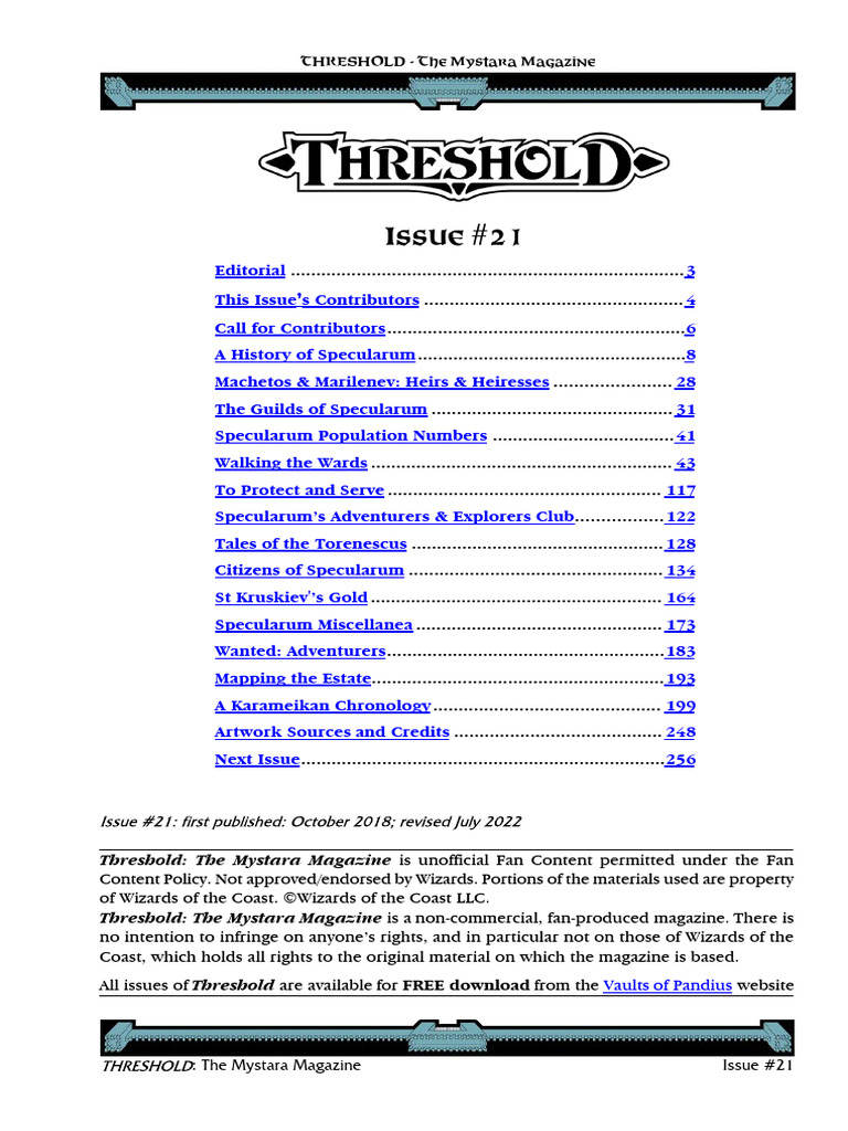Threshold 21 | PDF
