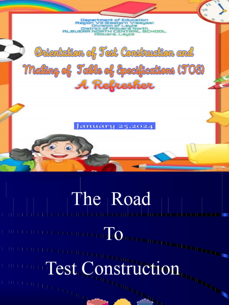 Test Construction | PDF | Learning | Educational Assessment