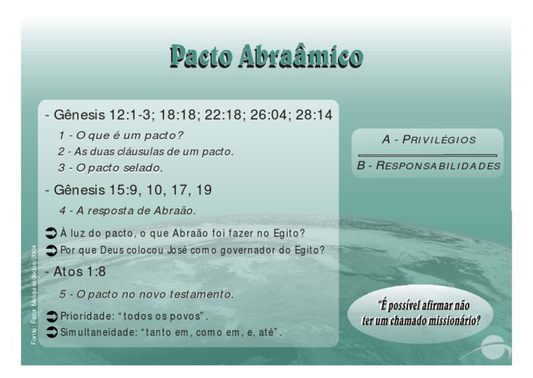 Entendendo o Pacto Abraâmico | PDF