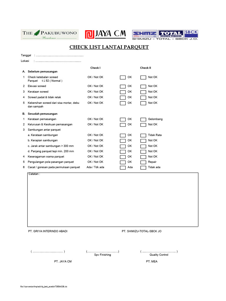 FormCL PARQUET | PDF
