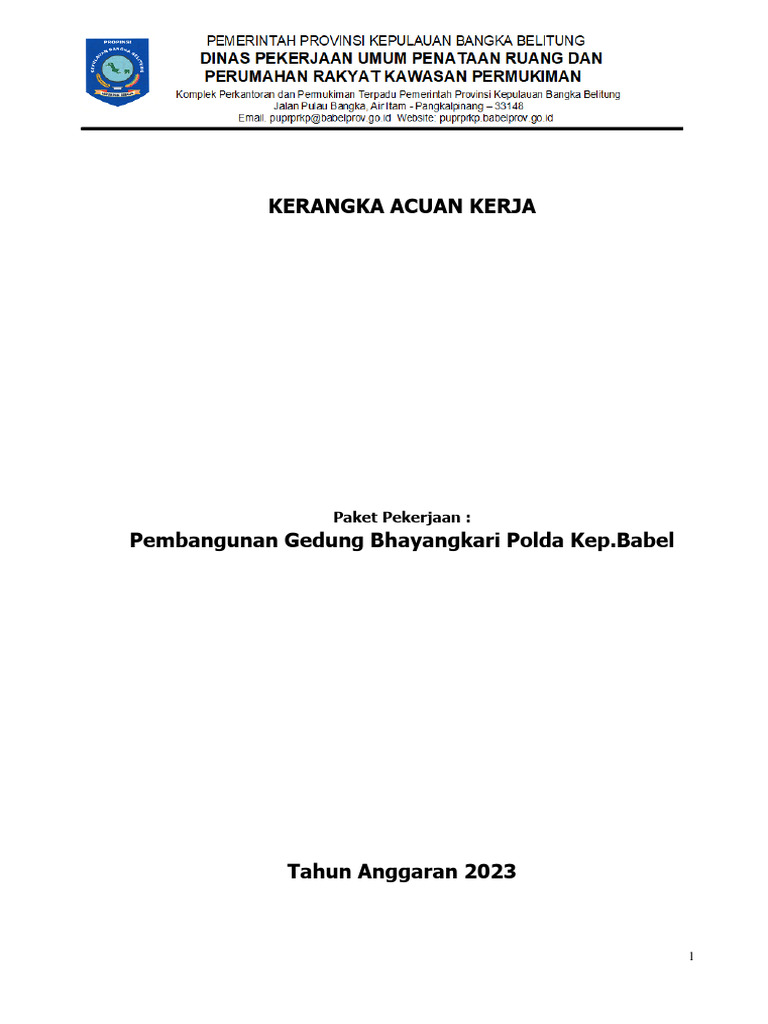 Kak Gedung Bhayangkari Polda | PDF