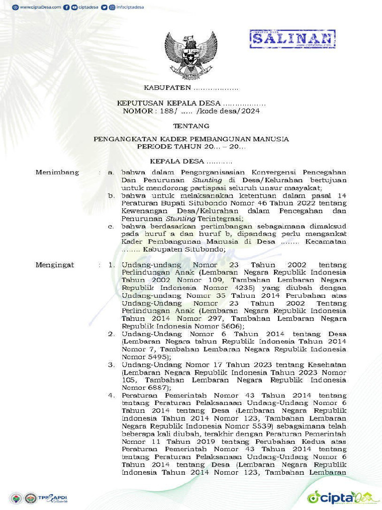 2024 - SK KPM (WWW - Ciptadesa.com) | PDF