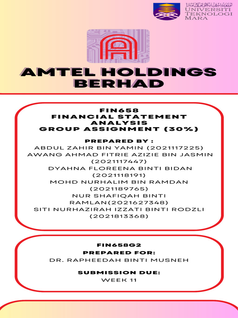 Fin658 - Amtel Holdings BHD | Download Free PDF | Market Liquidity | Leverage (Finance)