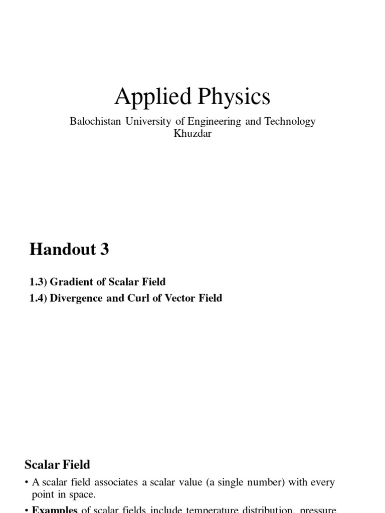 Handout 3 | PDF | Euclidean Vector | Gradient Handout 3 | PDF | Euclidean Vector | Gradient
