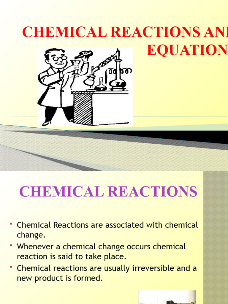 Chemical Reactions and Equations | PDF