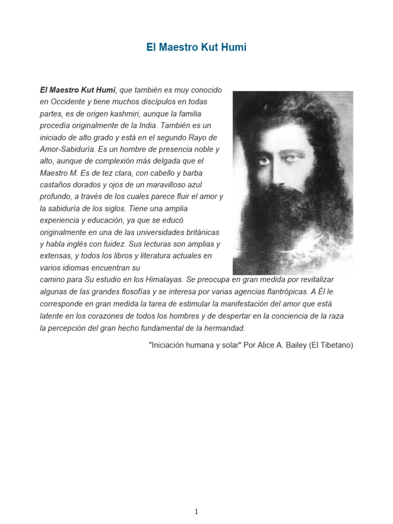 Maestro Kut Humi (Modificado) | PDF | Amor | Iglesia Católica
