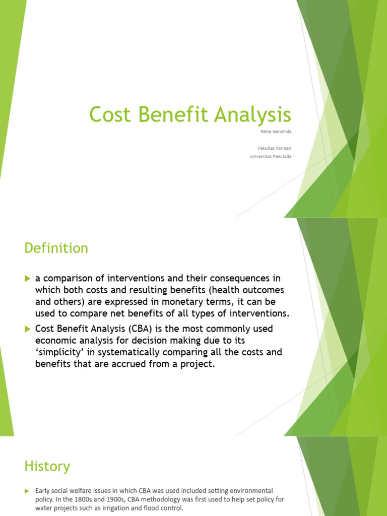 Cost Benefit Analysis | PDF | Cost–Benefit Analysis | Net Present Value