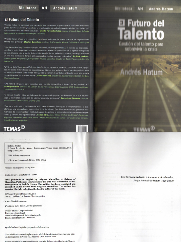 Hatum El Futuro Del Talento Cap 1,2,4,5 | PDF