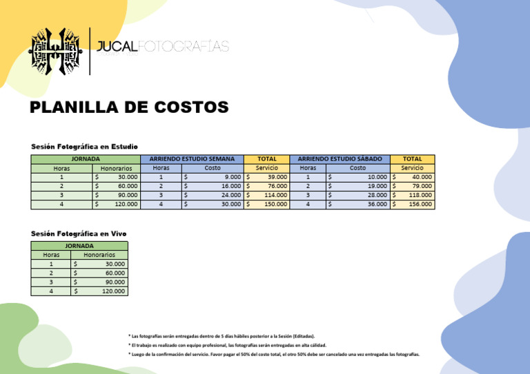 Planilla de Costos | PDF