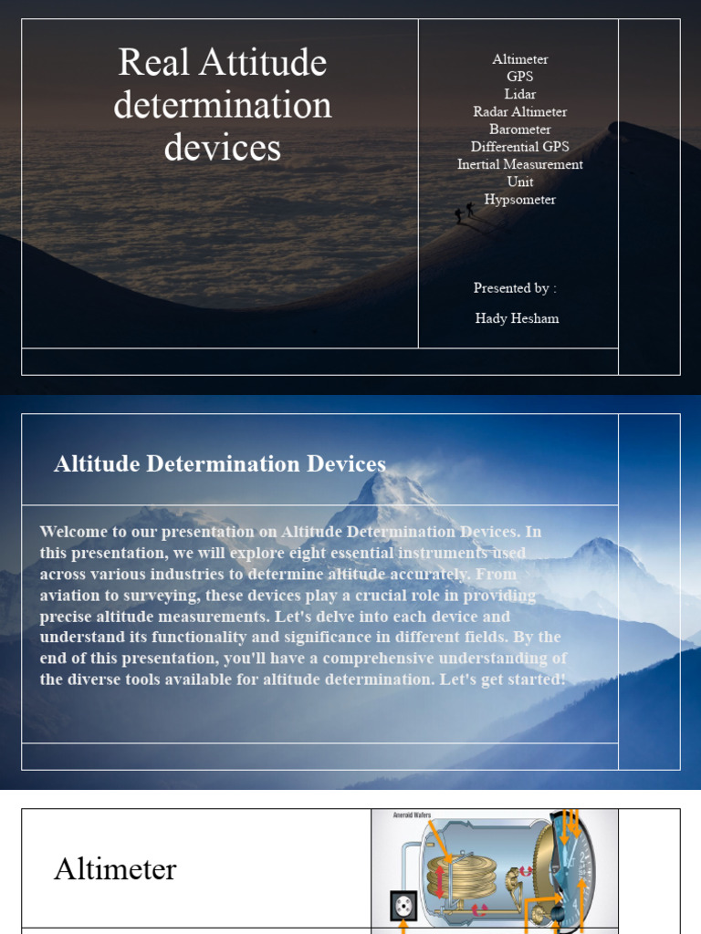 Real Attitude Determination Devices Pdf Lidar Inertial Navigation System