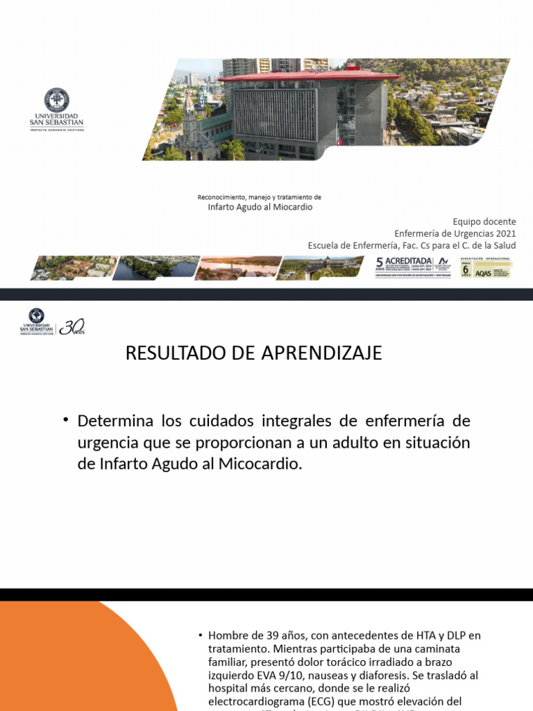 Manejo de IAM con Elevación ST | PDF | Infarto de miocardio | Medicina ...