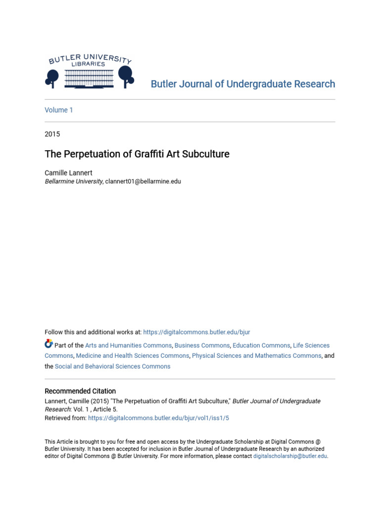 The Perpetuation of Graffiti Art Subculture | PDF | Graffiti | Gang