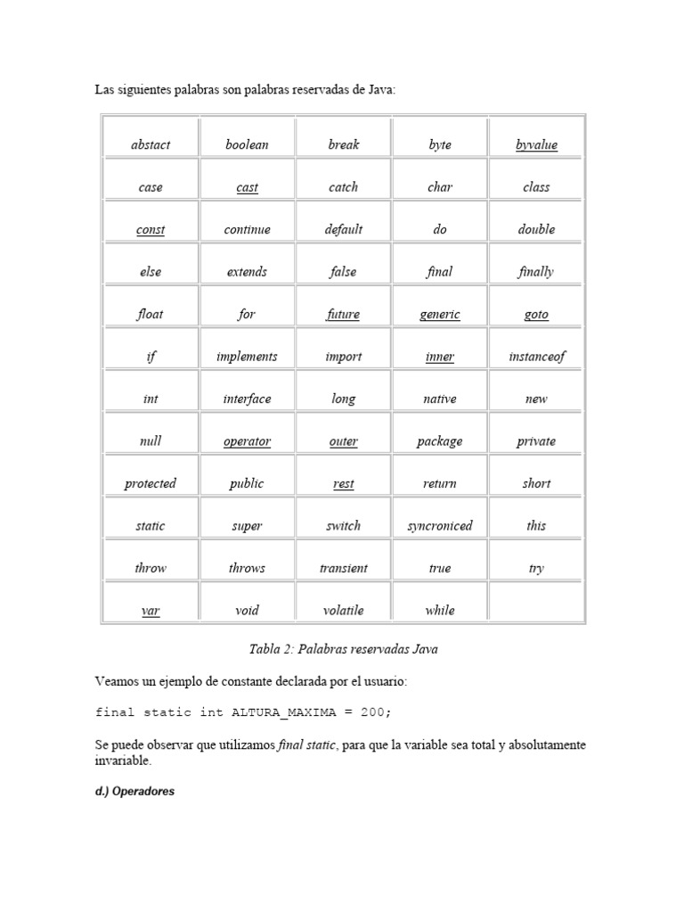 Resumen de Manual de Java | PDF | Programación | Constructor ...