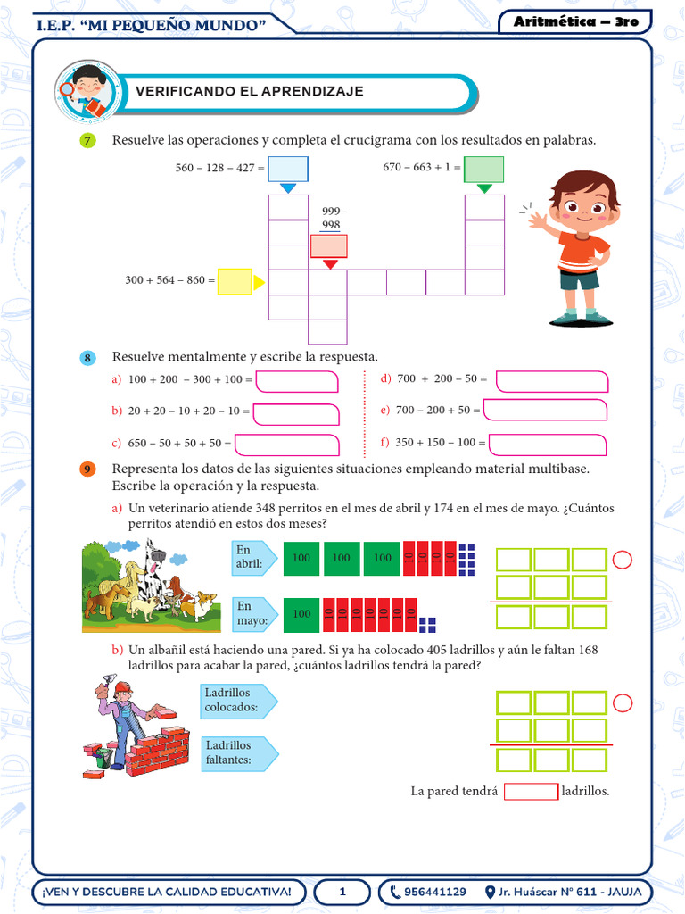 Sem01 Practica Aritmética 3ro (II) | PDF | Aritmética | Matemáticas