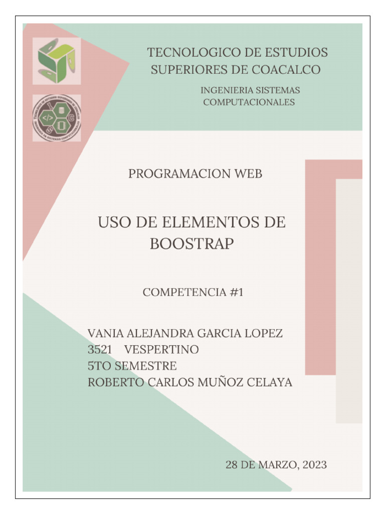 Uso de Elementos de Boostrap | PDF | Hipervínculo | HTML