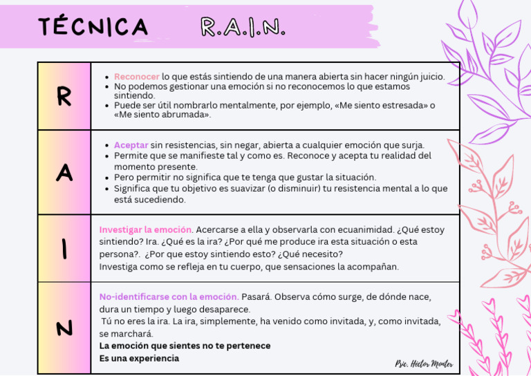 Técnica Rain | PDF
