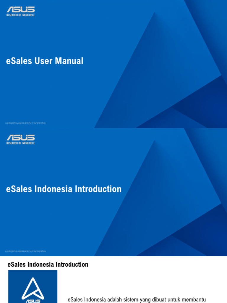 Cara Menggunakan Aplikasi E Sales Pada Aplikasi Asus | PDF | Komputer