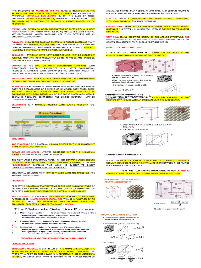 FINALS REVIEWER MATSCI | PDF | Fracture | Ductility