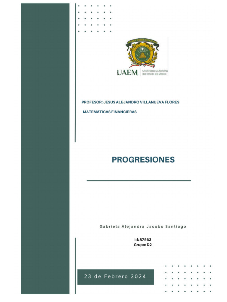 Progresiones 1 | PDF | Secuencia | Matemáticas