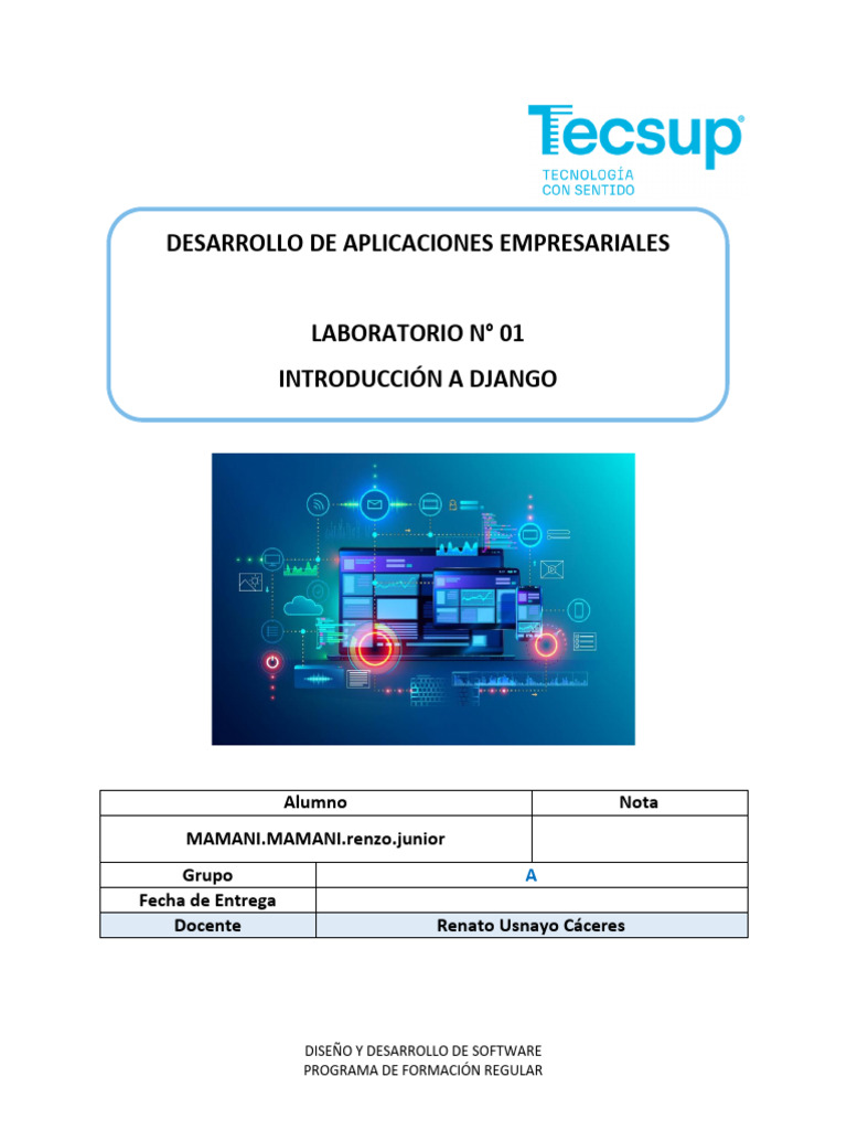 Lab S01 Mamani - Mamani.renzo - Junior 2024 01 | PDF | Ciencias de la Computación | Tecnologías ...