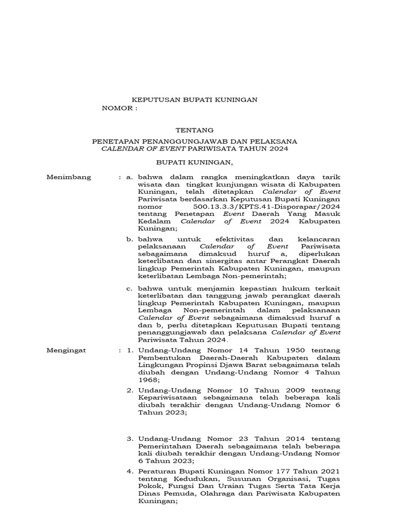 Rancangan SK COE 1 | PDF