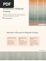 Teaching Multigrade Classes | PDF