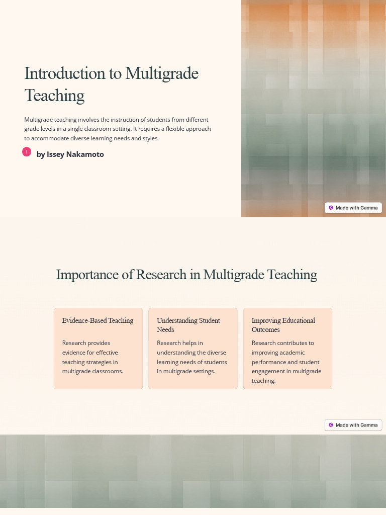 Chapter 6 Research and Partnership in Multigrade Teaching | PDF | Mentorship | Teachers