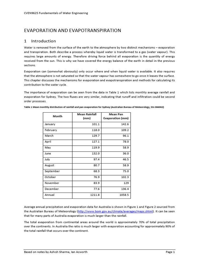 Water Engineering Essentials | PDF | Evapotranspiration | Evaporation