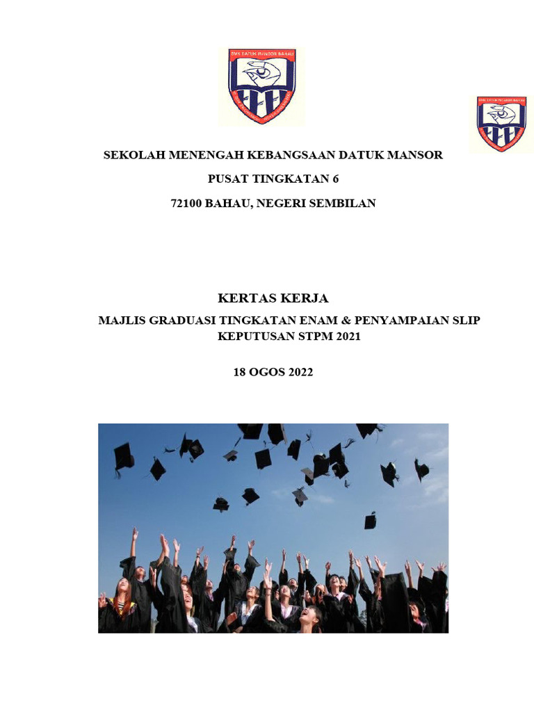 Kertas Kerja Graduasi 2022 Edited | PDF Kertas Kerja Graduasi 2022 Edited | PDF
