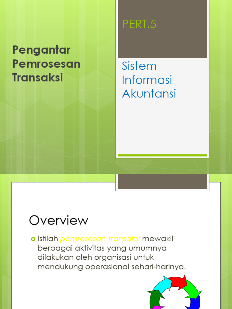 Alur Pemrosesan Transaksi Akuntansi | PDF