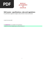 RAD Ballet Exam Grading Explained | PDF | Dances | Cognition