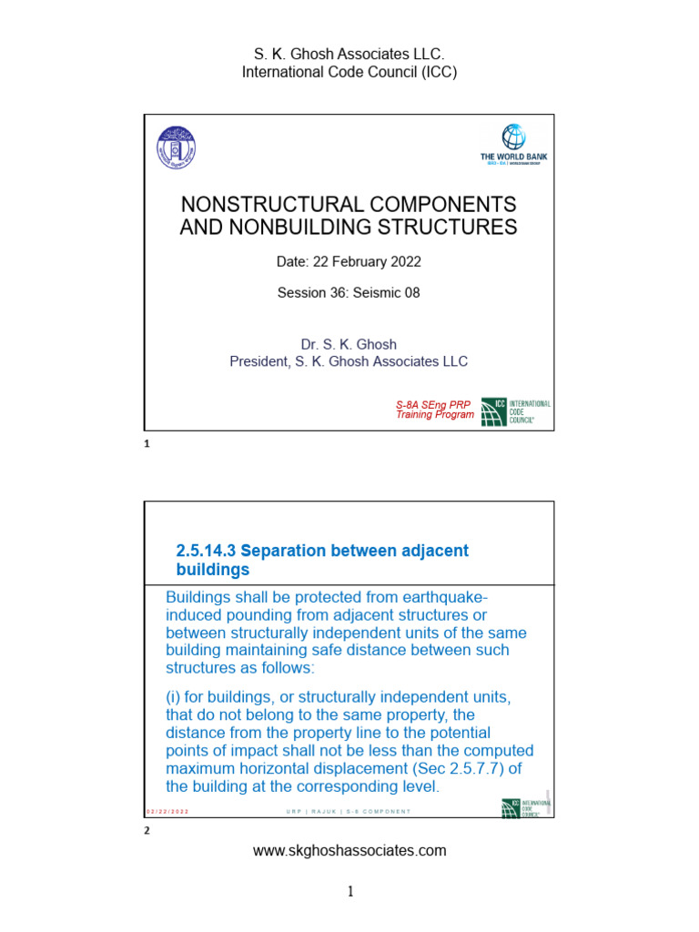 S36 - Nonstructural Components and Nonbuilding Structures | Download ...