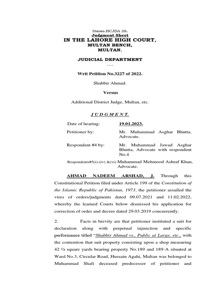 2023LHC104 | PDF | Lawsuit | Judgment (Law)