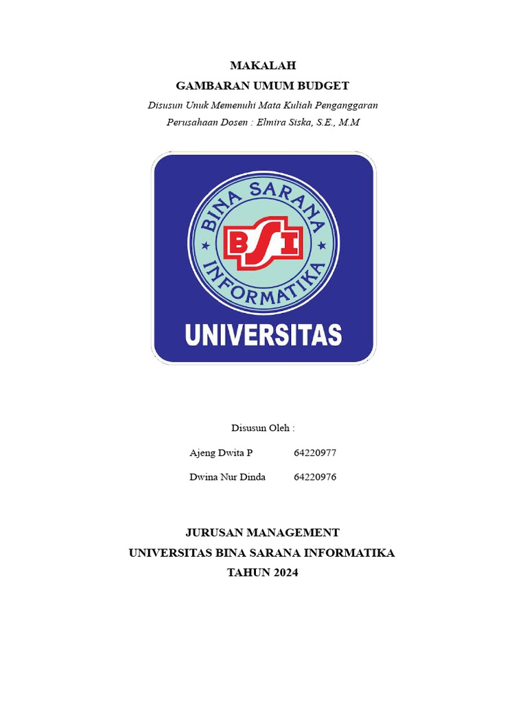 Gambaran Umum Budget Perusahaan 2024 | PDF | Bisnis